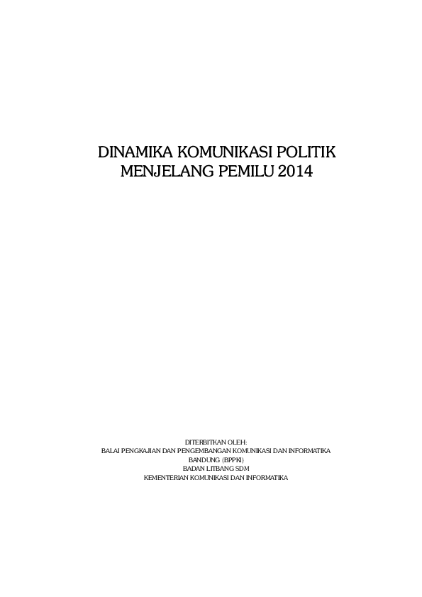 (PDF) Iklan Politik, Popularitas, dan Elektabilitas Calon Presiden dan ...