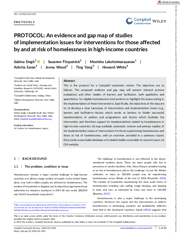 (PDF) PROTOCOL: An evidence and gap map of studies of implementation ...