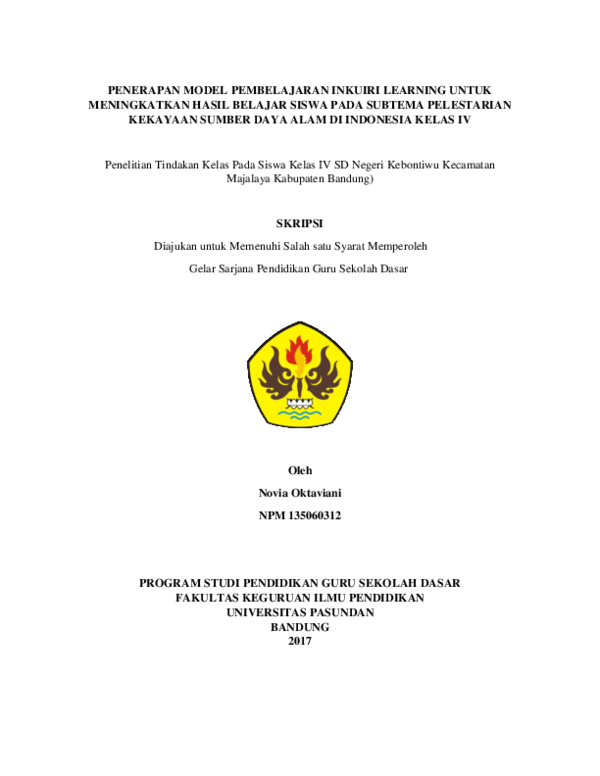 (PDF) Penerapan Model Pembelajaran Inkuiri Learning Untukmeningkatkan ...