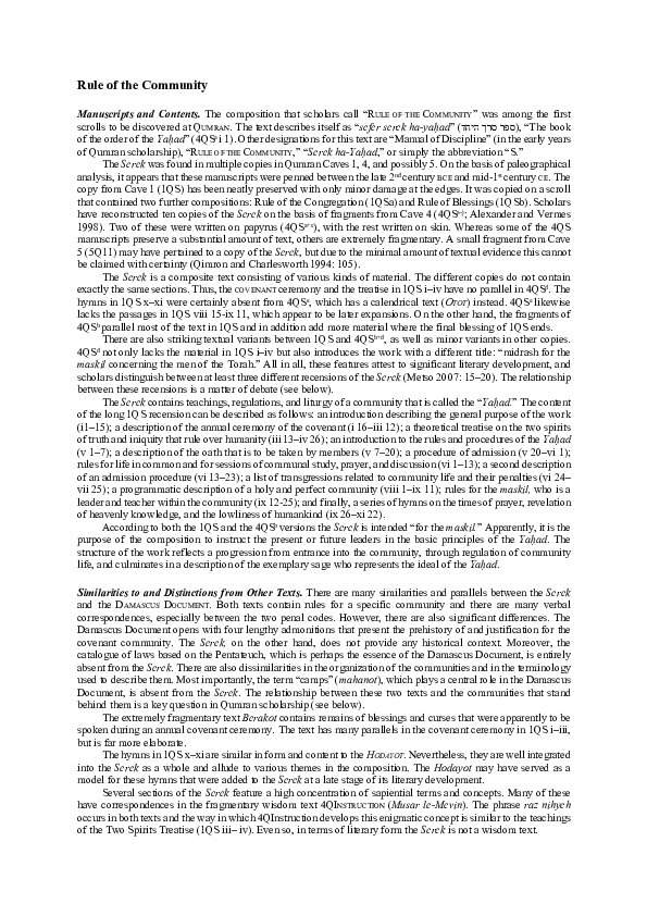 (PDF) The Rule of the Community