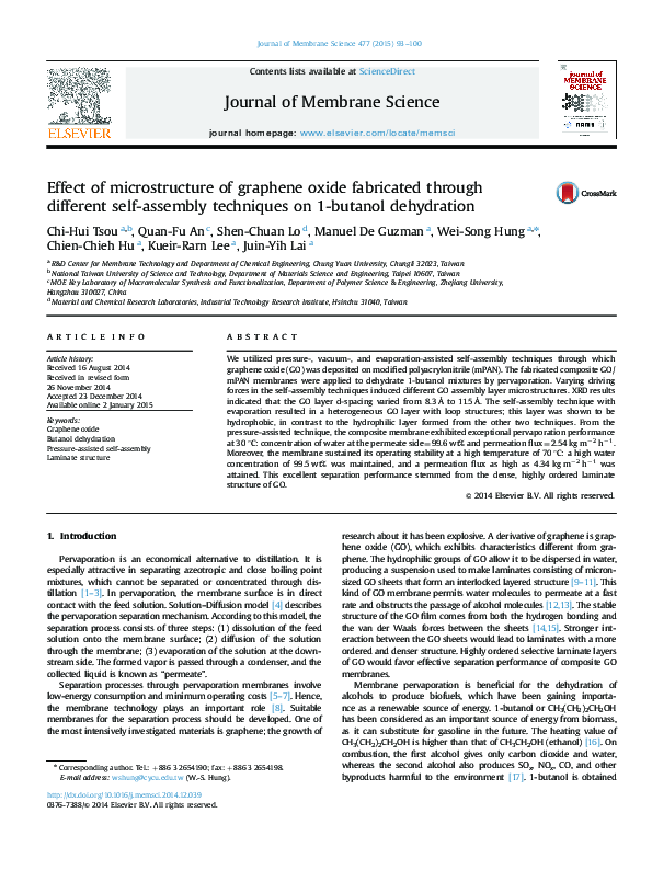 (PDF) Effect of microstructure of graphene oxide fabricated through ...