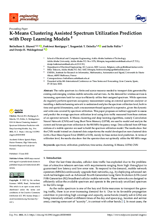 (PDF) K-Means Clustering Assisted Spectrum Utilization Prediction with Deep Learning Models
