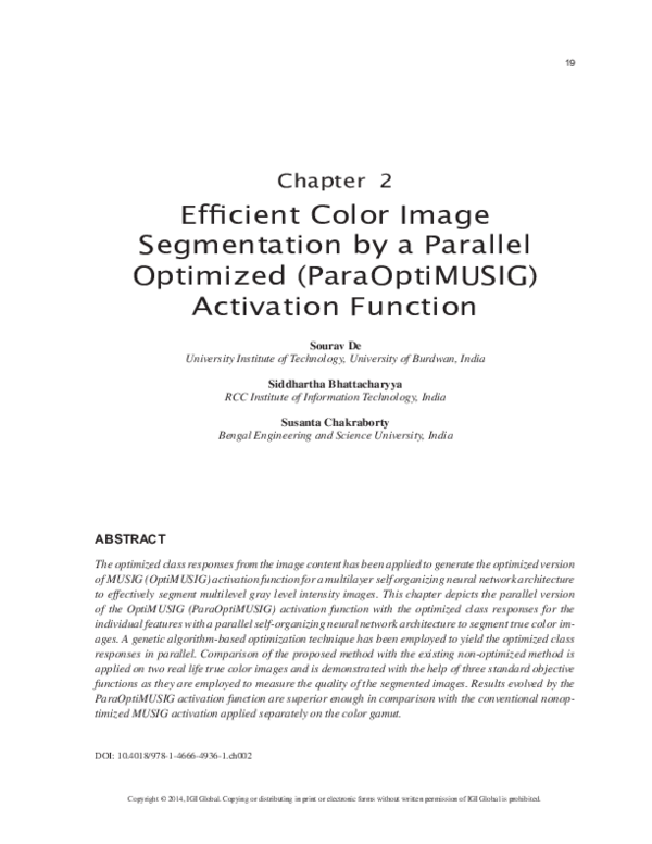 Pdf Efficient Color Image Segmentation By A Parallel Optimized 9458