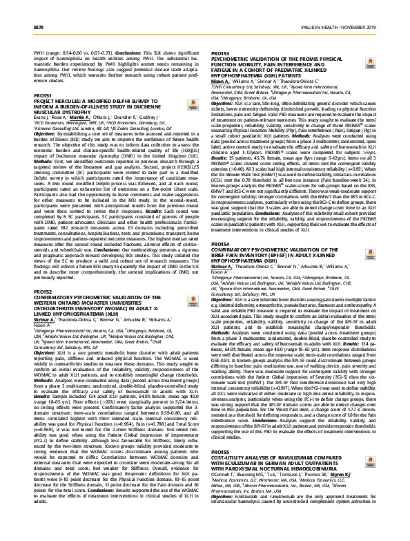 (PDF) PRO154 Confirmatory Psychometric Validation of the Brief Pain ...