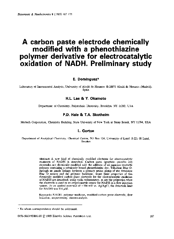 (PDF) A carbon paste electrode chemically modified with a phenothiazine ...