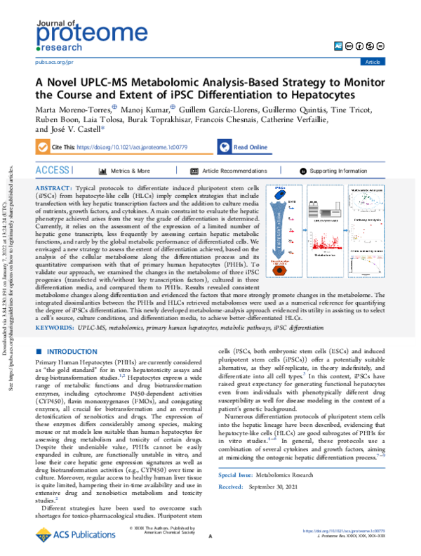 (PDF) A Novel UPLC-MS Metabolomic Analysis-Based Strategy to Monitor ...