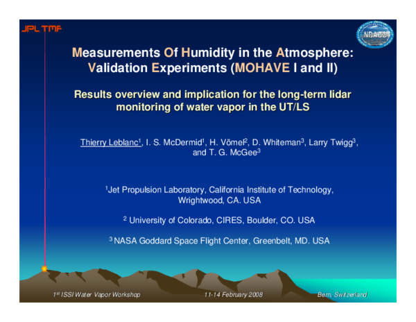 (PDF) Measurements of Humidity in the Atmosphere: Validation ...
