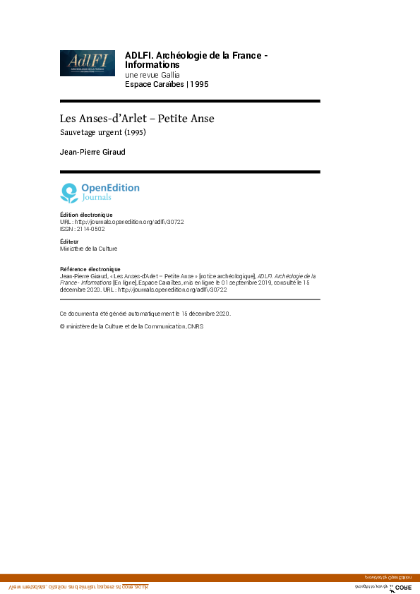 (PDF) Les Anses-d’Arlet – Petite Anse