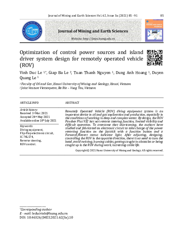 (PDF) Optimization of control power sources and island driver system design for remotely ...