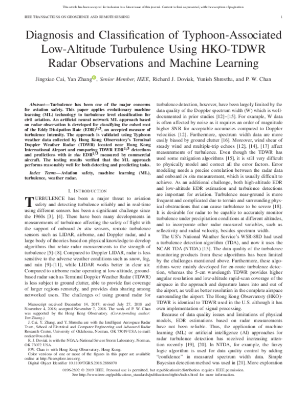 (PDF) Diagnosis and Classification of Typhoon-Associated Low-Altitude ...