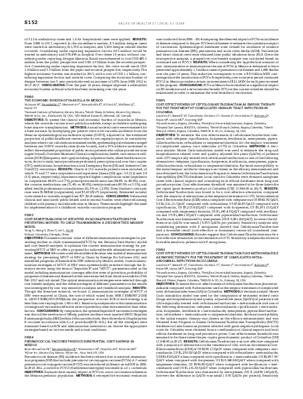 (PDF) The Economic Burden of Varicella in Mexico | Lara Wolfson ...