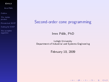 (PDF) Second-order cone programming
