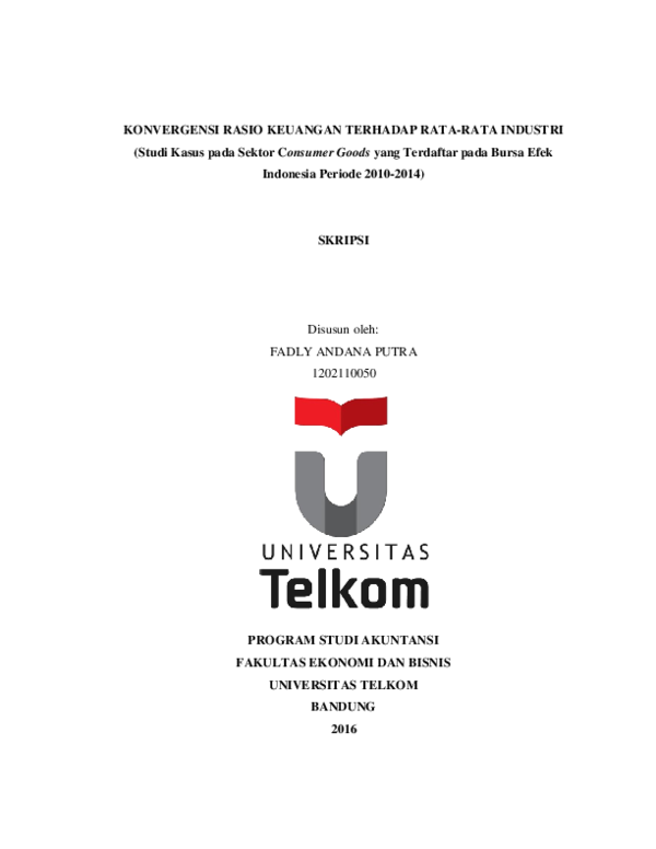 (PDF) Konvergensi Rasio Keuangan Terhadap Rata-rata Industri (studi ...
