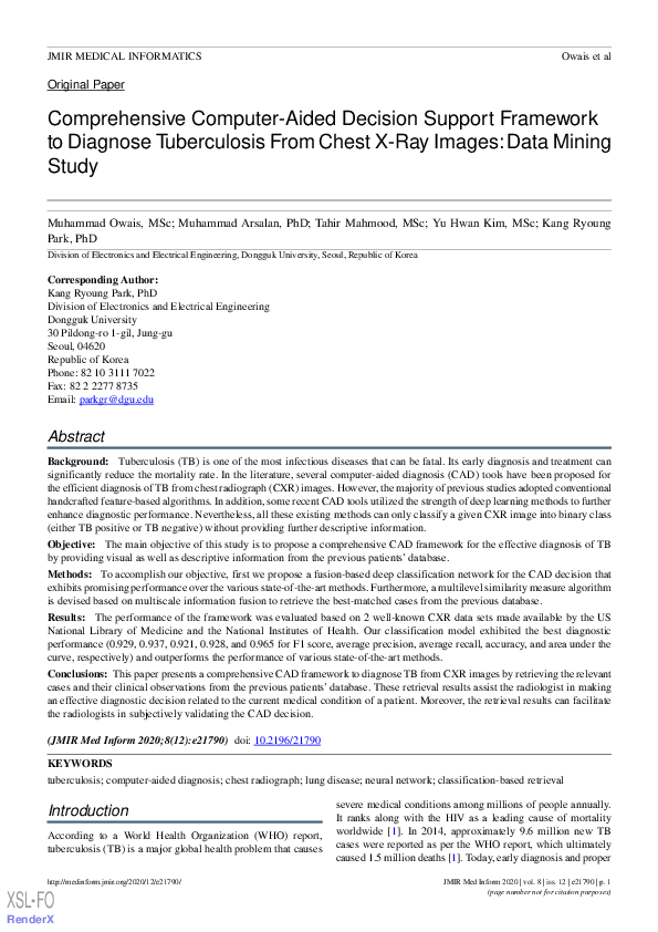 (PDF) Mining-based Diagnosis: Comprehensive Computer-Aided Decision Support Framework to ...