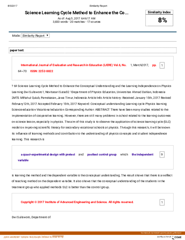 (PDF) Science Learning Cycle Method to Enhance the Co