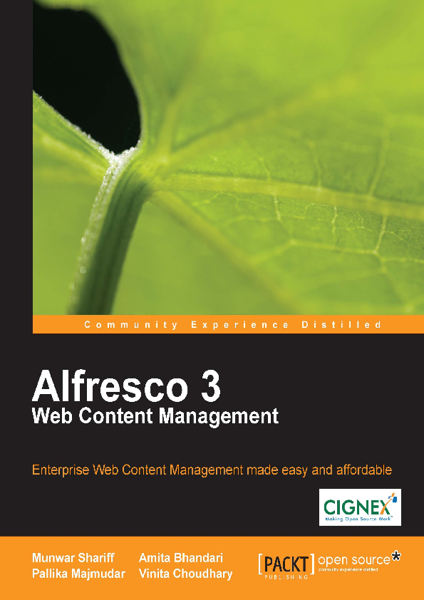 (PDF) Alfresco 3 Web Content Management