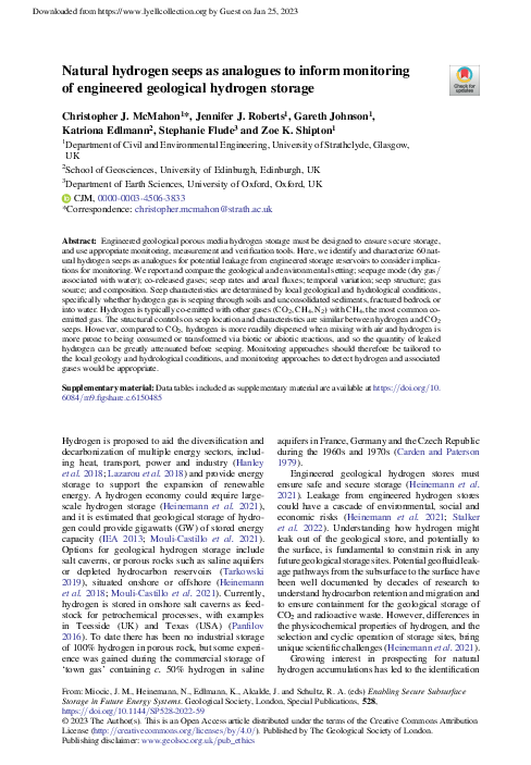 (PDF) Natural hydrogen seeps as analogues to inform monitoring of ...