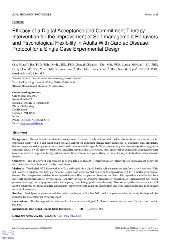 (PDF) Efficacy of a Digital Acceptance and Commitment Therapy Intervention for the Improvement ...