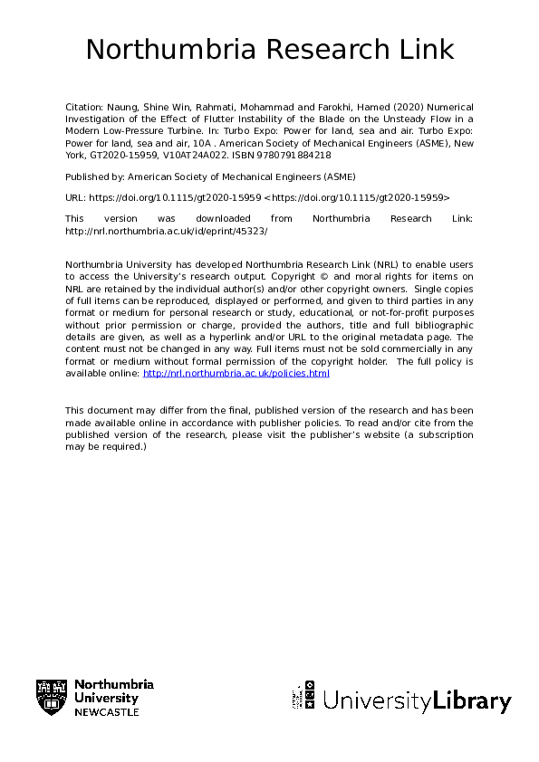 (PDF) Numerical Investigation of the Effect of Flutter Instability of ...