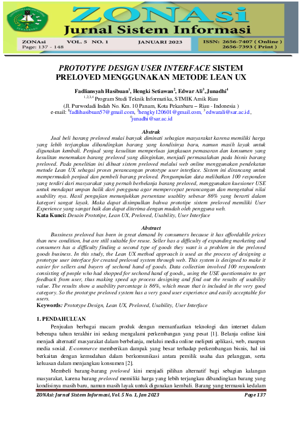 (PDF) PROTOTYPE DESIGN USER INTERFACE SISTEM PRELOVED MENGGUNAKAN ...