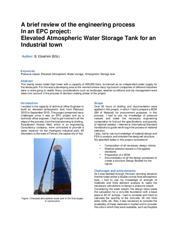 (PDF) A brief review of the engineering process In an EPC project ...