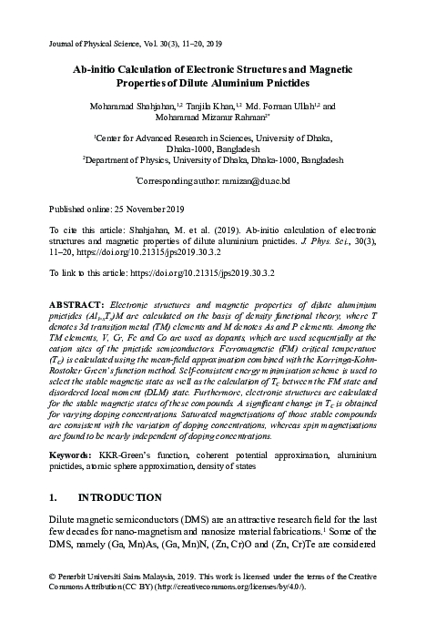 Pdf Electronic Properties Of Disilane An Ab Initio Calculation