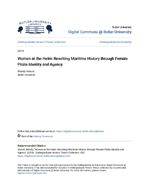 (PDF) Women at the Helm: Rewriting Maritime History through Female ...