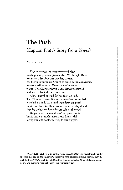 (PDF) The Push (Captain Pratt’s Story from Korea)
