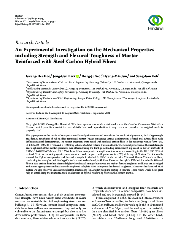 (PDF) An Experimental Investigation on the Mechanical Properties including Strength and Flexural ...