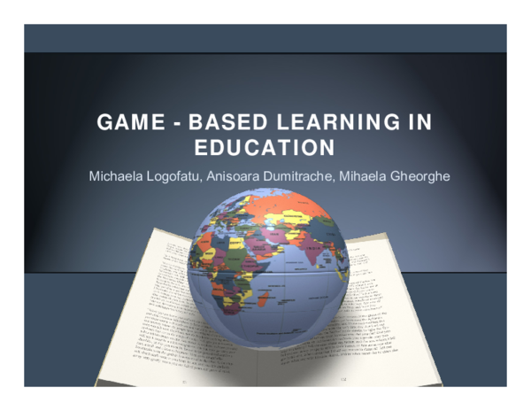Pdf Game Based Learning In Education