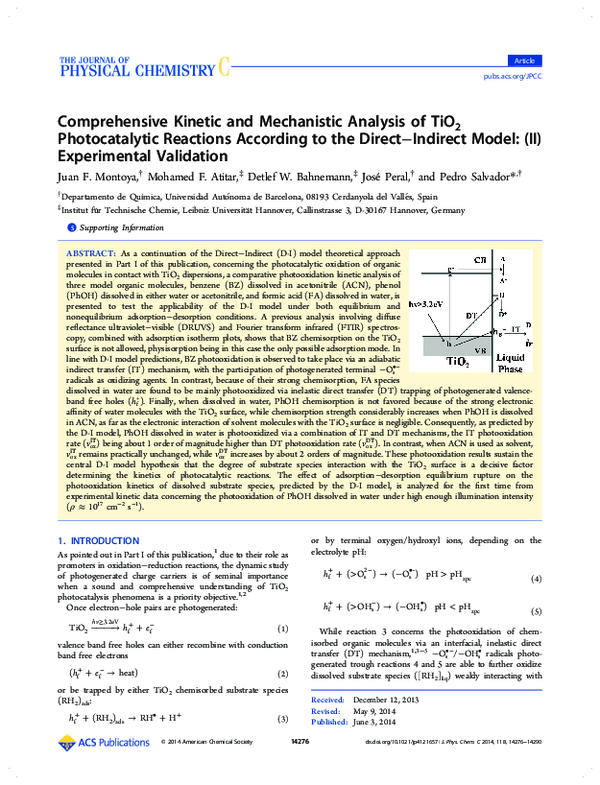 (PDF) Comprehensive Kinetic and Mechanistic Analysis of TiO2 Photocatalytic Reactions According ...