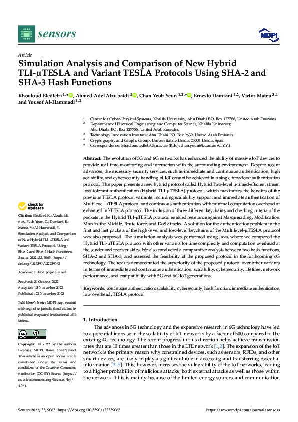 (PDF) Simulation Analysis and Comparison of New Hybrid TLI-µTESLA and ...