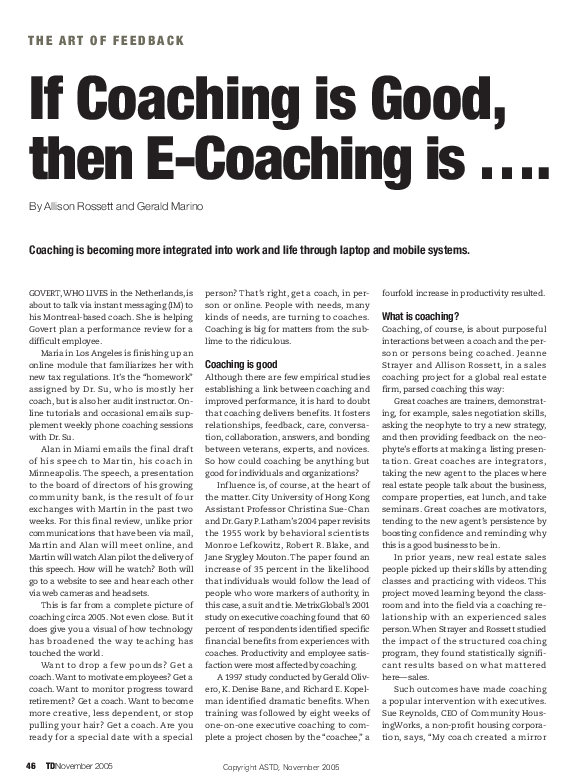 pdf-if-coaching-is-good-then-e-coaching-is-allison-rossett