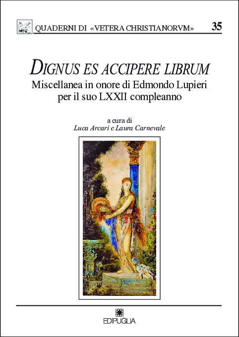(PDF) Dignus es accipere librum. Miscellanea in onore di Edmondo ...