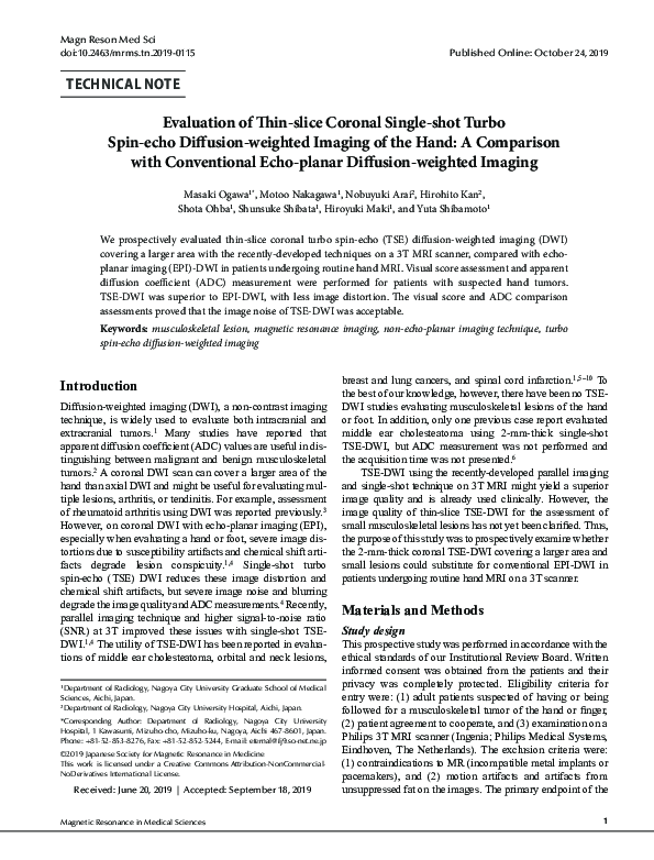 (PDF) Evaluation of Thin-slice Coronal Single-shot Turbo Spin-echo ...