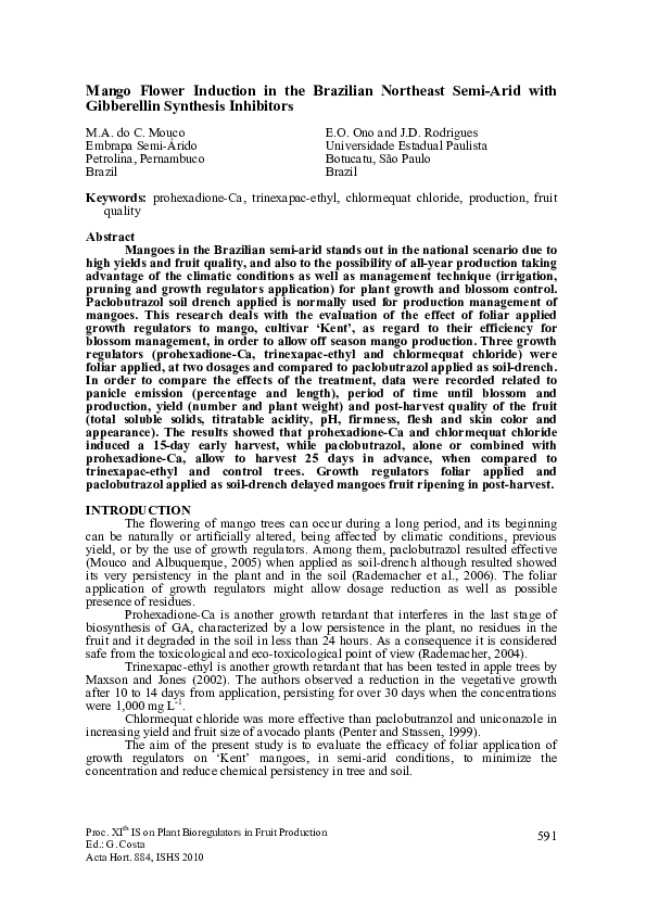 (PDF) Mango Flower Induction in the Brazilian Northeast Semi-Arid with ...