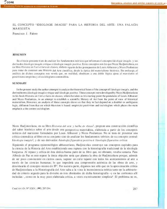 (PDF) El concepto" Ideologie Imagee" para la historia del arte: Una ...