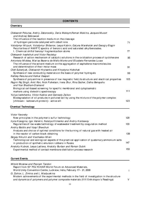 (PDF) Chemical Technology Current Events