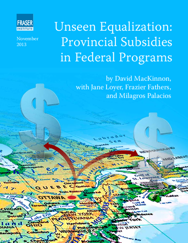 (PDF) Unseen Equalization: Provincial Subsidies in Federal Programs