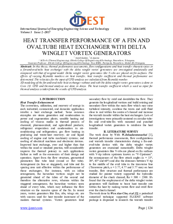 (PDF) Heat Transfer Performance of a Fin and Ovaltube Heat Exchanger ...
