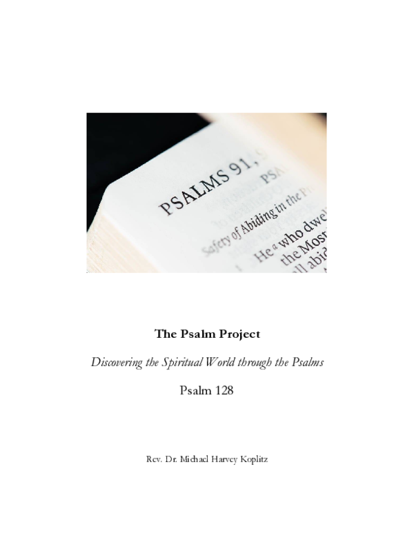 (PDF) The Psalms Project - discovering the spiritual awareness in the ...