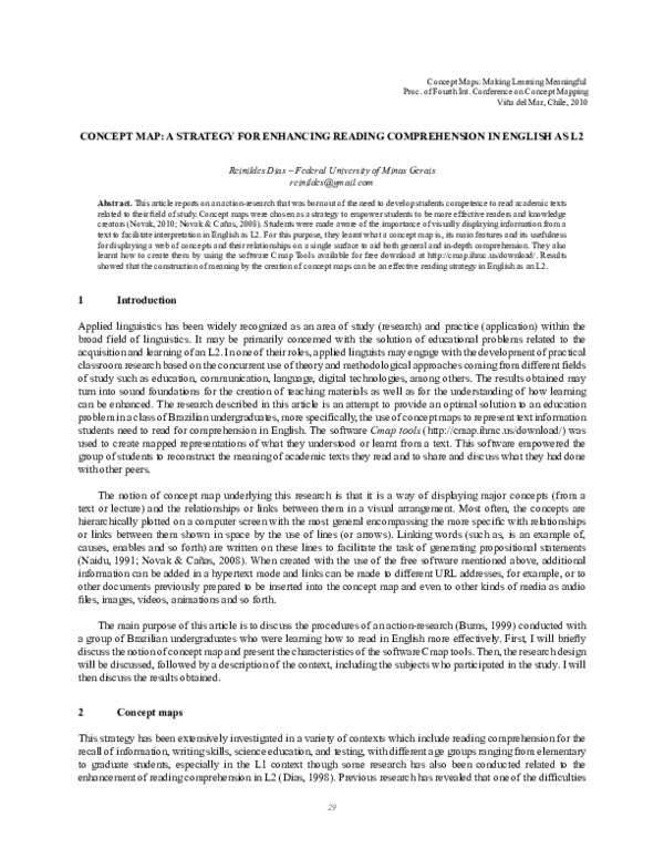 (PDF) Concept Map: A Strategy for Enhancing Reading Comprehension in ...