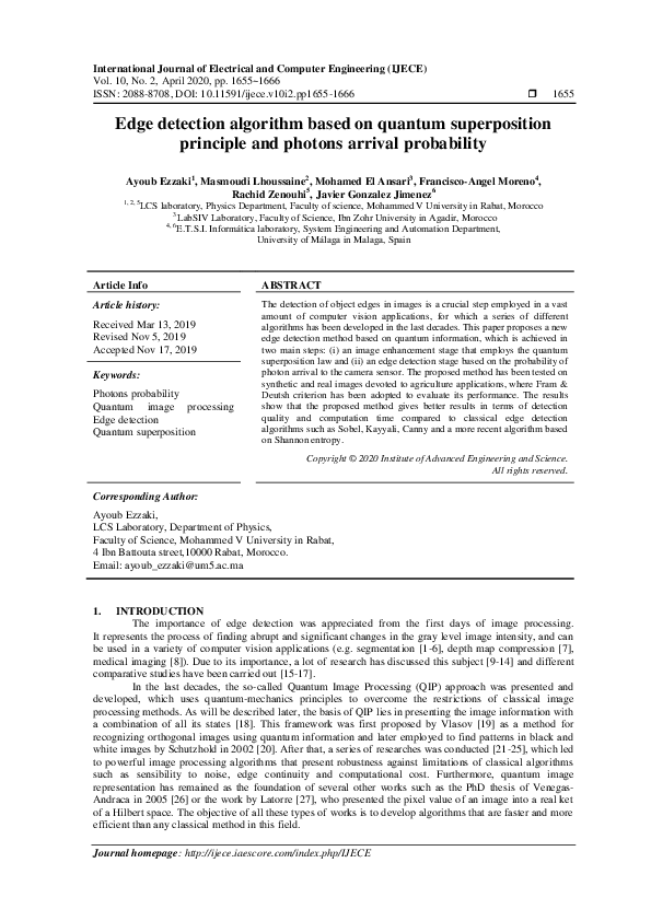 Pdf Edge Detection Algorithm Based On Quantum Superposition Principle And Photons Arrival 4176