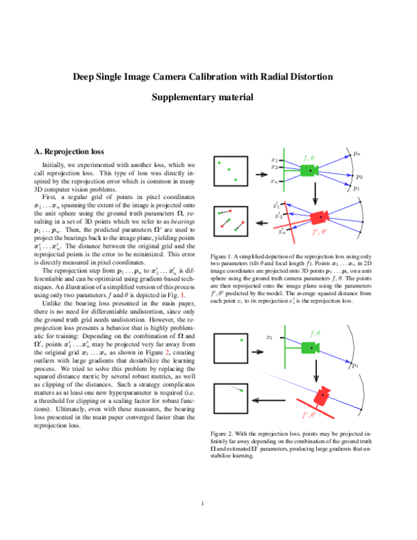 Pdf Deep Single Image Camera Calibration With Radial Distortion