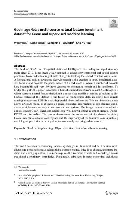 Pdf Geoimagenet A Multi Source Natural Feature Benchmark Dataset For Geoai And Supervised