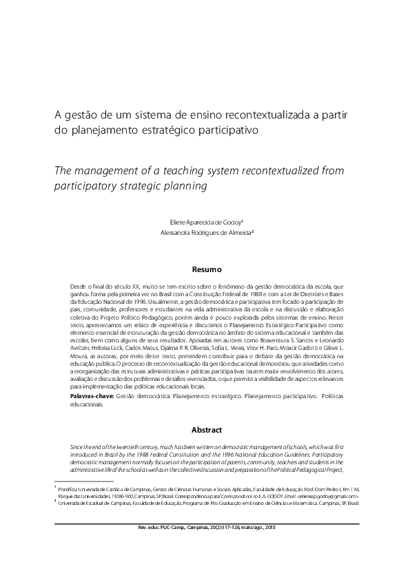 (PDF) The management of a teaching system recontextualized from ...