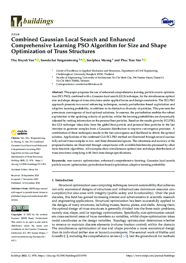 Pdf Combined Gaussian Local Search And Enhanced Comprehensive Learning Pso Algorithm For Size