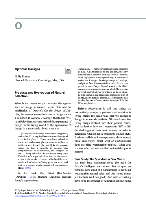 (PDF) Optimal Designs