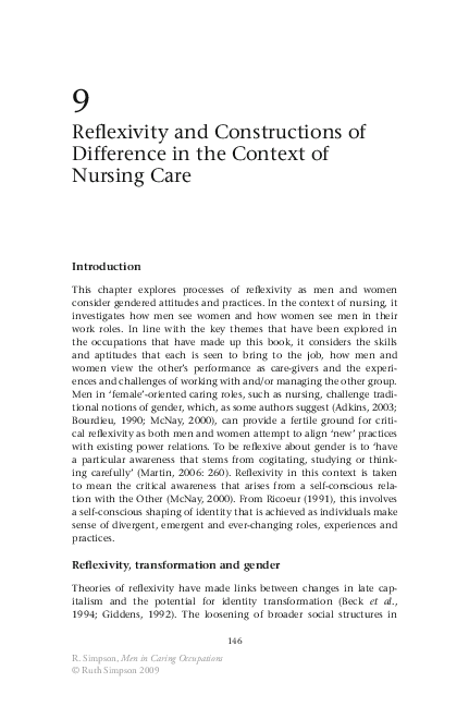 (PDF) Reflexivity and Constructions of Difference in the Context of ...