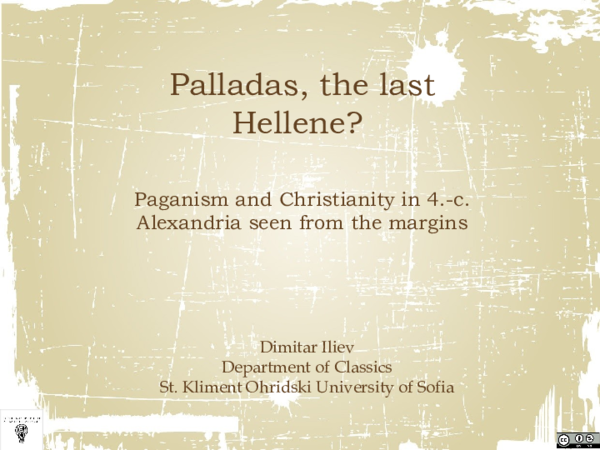 (PPT) Palladas, the last Hellene? Alexandria seen from the margins ...